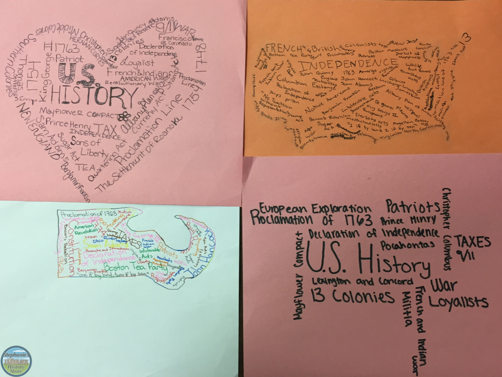 How to Review History with Word Clouds – Stephanie's History Store