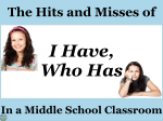 I Have, Who Has: Hits and Misses – Stephanie's History Store