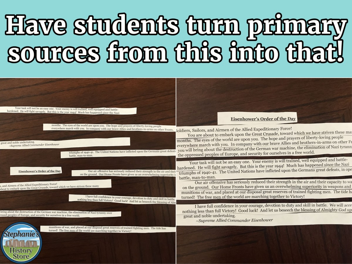 Reconstructing Primary Source Texts – Stephanie's History Store